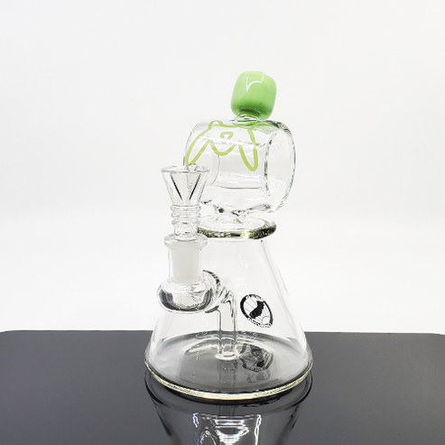 MAV Glass Barrel Top Beaker - Compact, Durable with 2-Hole Perc – HG