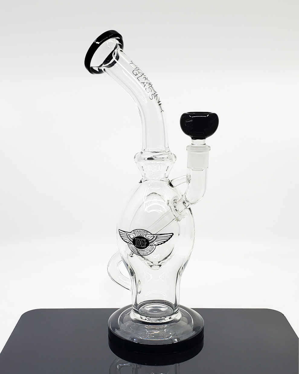 Diamond Glass 12" Ball Rig | Stylish Dab Rig – HG