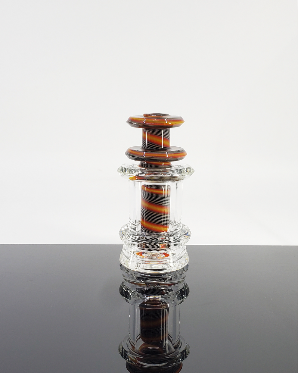 Professor Glass Mini Lineworked Puffco Attachment - Artfully Crafted – HG