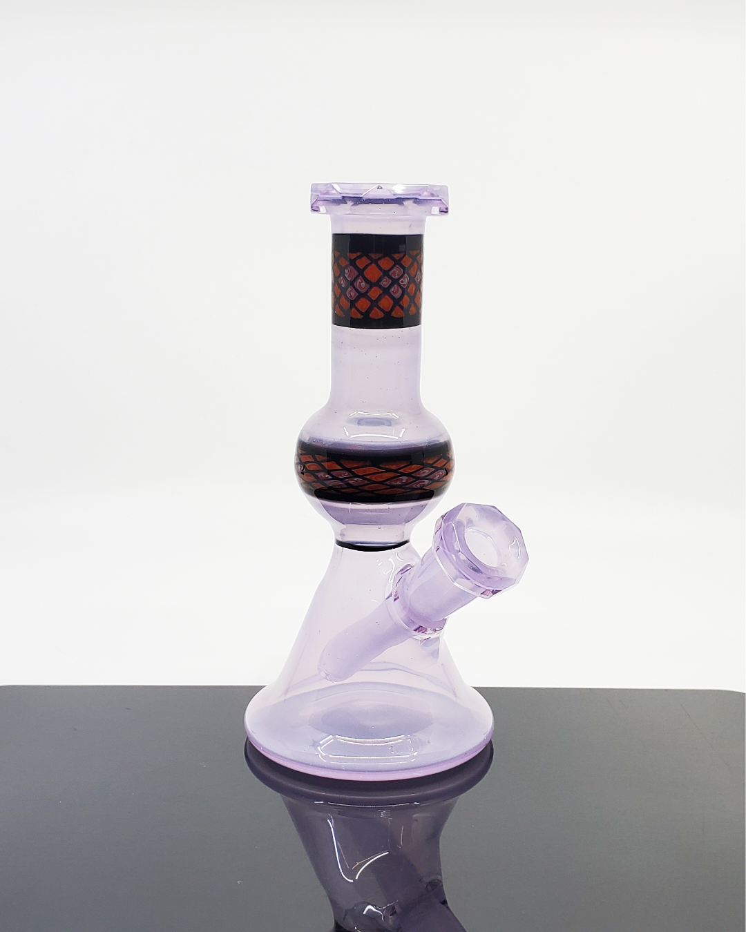 Shipley Glass Lilac Faceted Jammer – Elegant 10mm Dab Rig in Lilac – HG