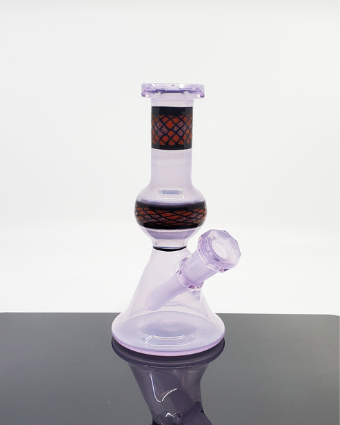 Shipley Glass Lilac Faceted Jammer – Elegant 10mm Dab Rig in Lilac – HG