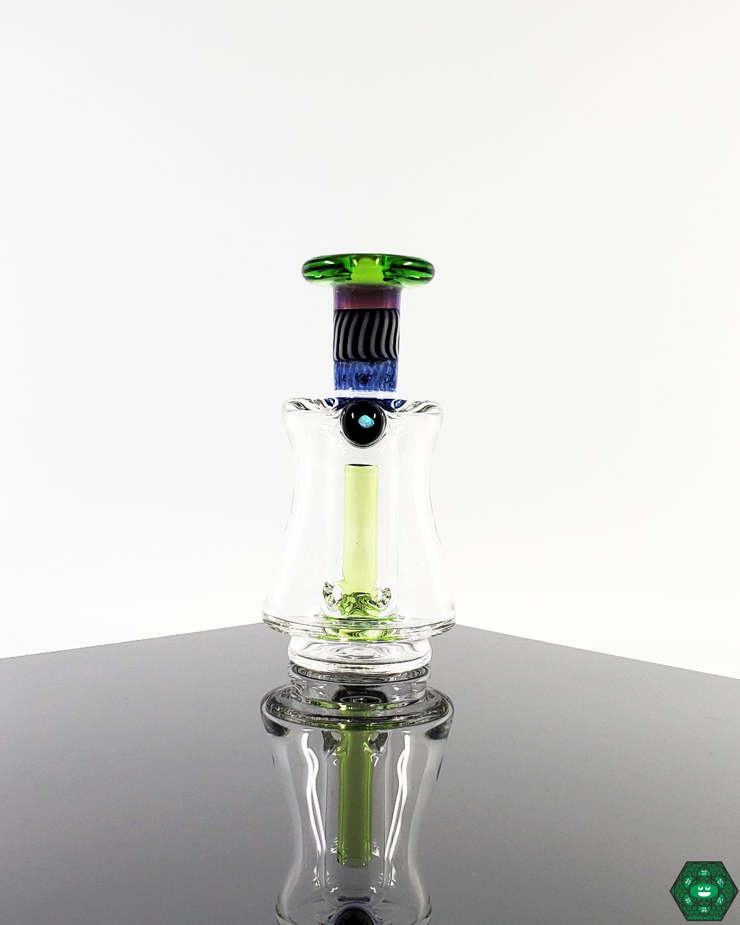 AJ Surf City Clear Worked Neck Perc - Puffco Attachment – HG