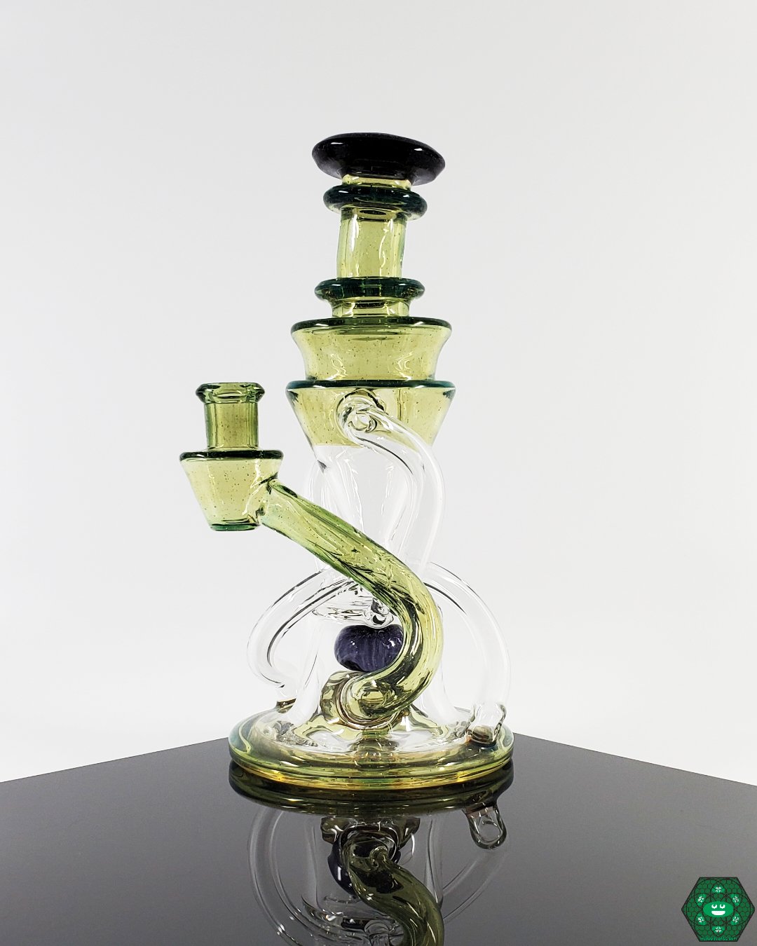 Cerio Glass V2 Double Recycler – Efficient Dual Uptake and Triple Drai – HG