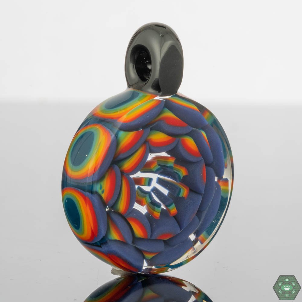 Crowman & Crothers Dotstack Pendant #3 - Unique Glass Pendant with Dot – HG