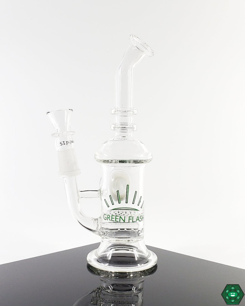 Green Flash Glass x Yak - Honeycomb Beaker - 14mm Male Joint | Inline – HG