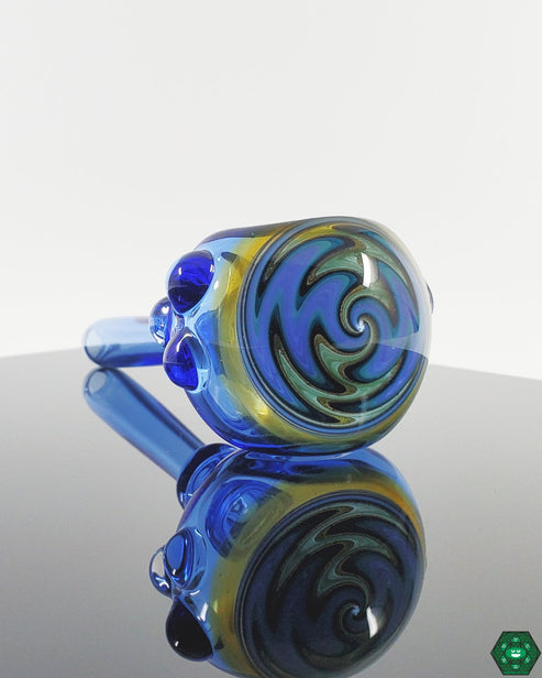 Kyle White Wig Wag Spoons – Colorful, Intricately Patterned Glass Pipe – HG