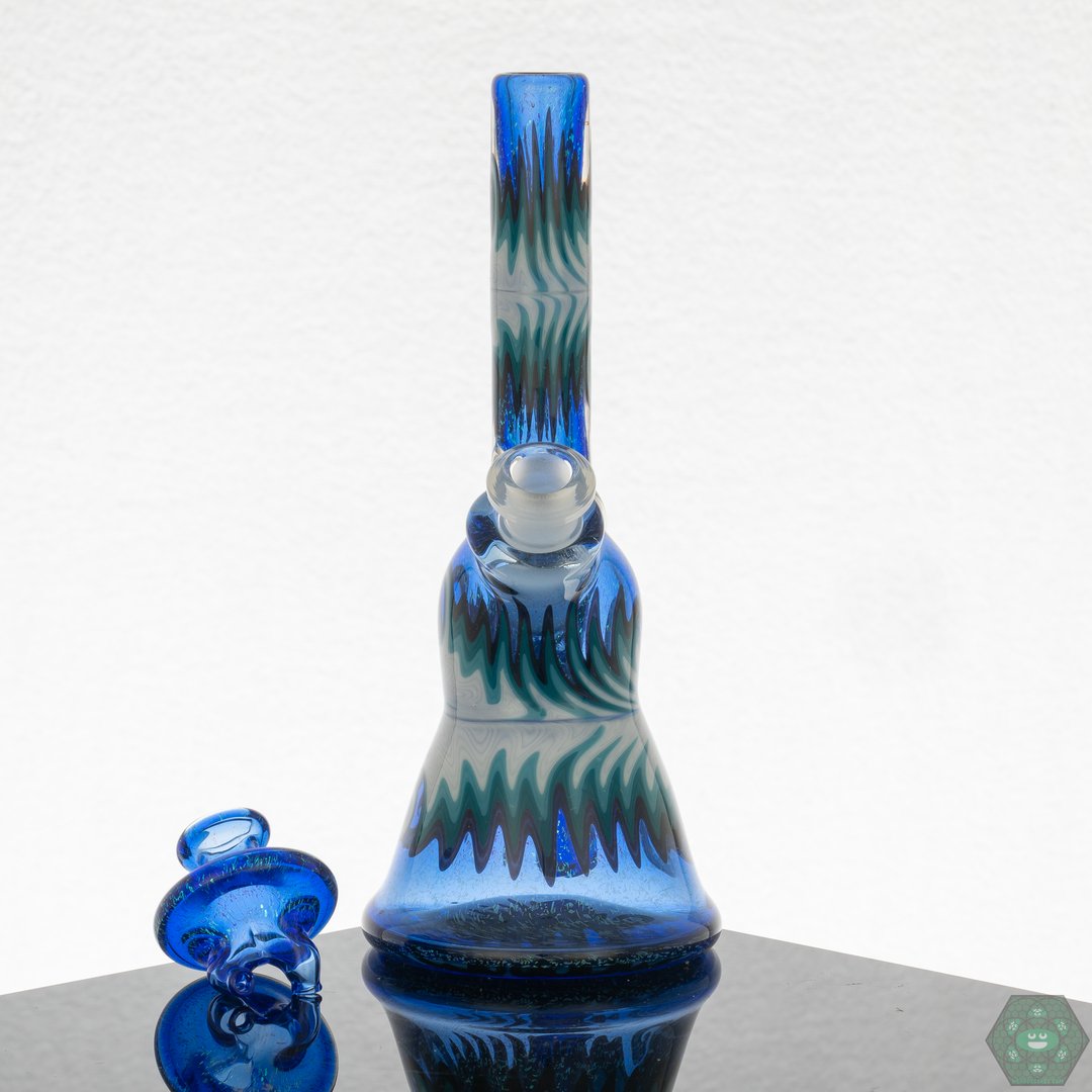 Ra Glass Mini Tube - Dichroic Blue Dream | Stunning Dichroic Glass, 10 – HG