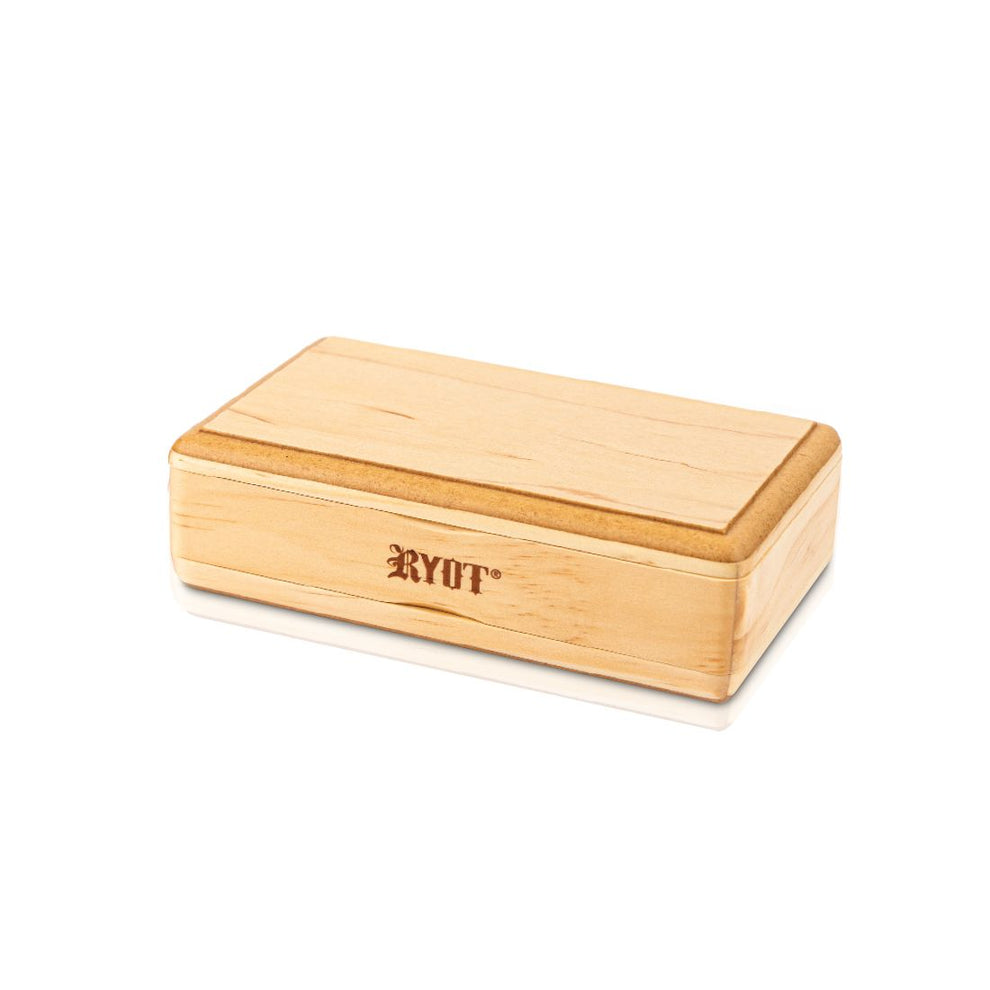 RYOT Solid Top Screen Box - Premium Wood Storage with Built-In Pollen – HG